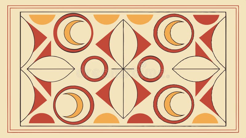 Geometric Moon Phases Pattern, Celestial Cycle and Lunar Design Vector ...