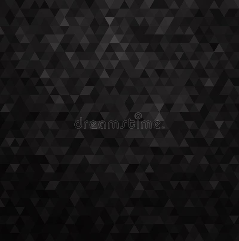 Geometric Mosaic Pattern from Black Triangle Texture, Abstract Vector ...
