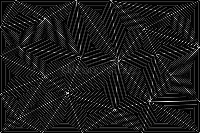 Geometric of Mosaic Polygon Lines of Pattern. Set 7 Stock Illustration ...