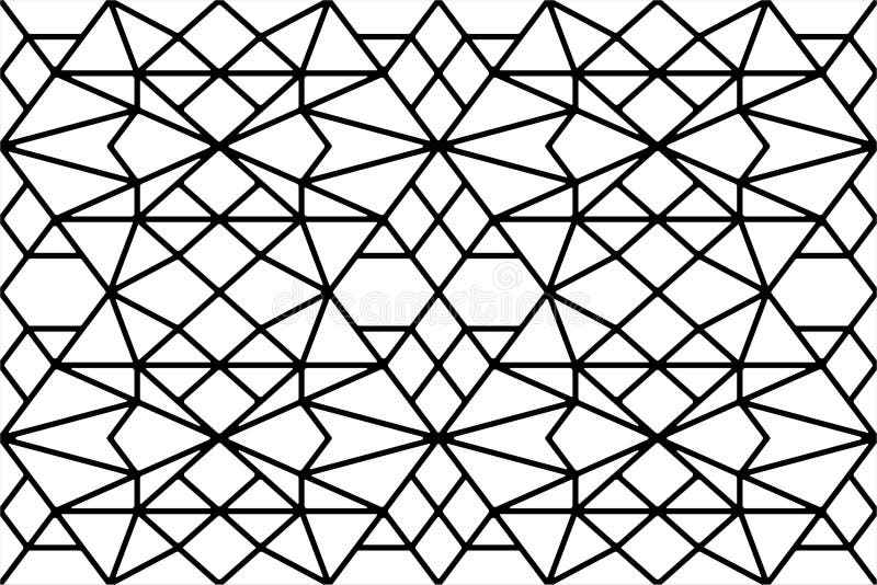 Geometric of Mosaic of Polygon Lines of Pattern. Set 5 Stock ...
