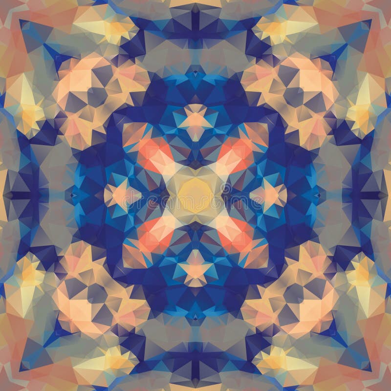 Geometric Mosaic Seamless Pattern Design, Repeat Textile Design, Surface Design Stock ...