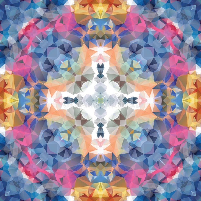 Geometric Mosaic Seamless Pattern Design, Repeat Textile Design ...