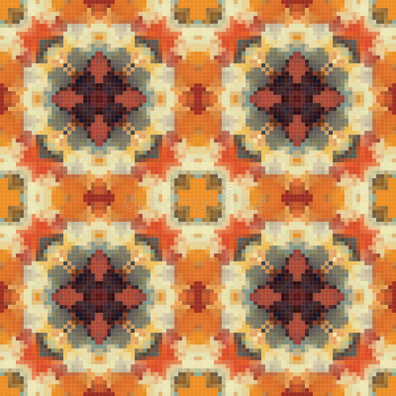 Geometric Mosaic Seamless Pattern Design, Repeat Textile Design ...