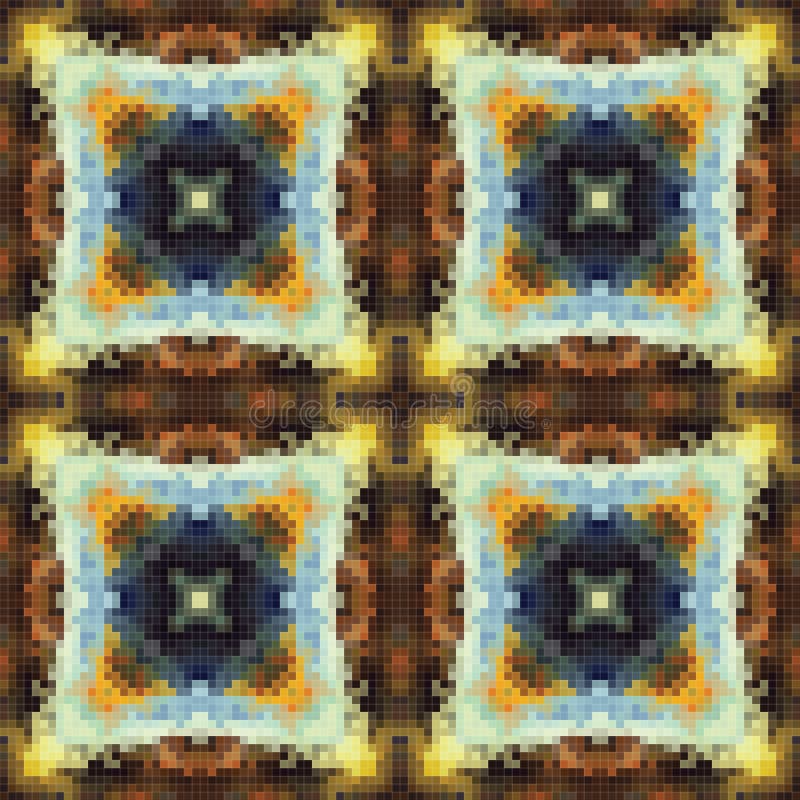 Geometric Mosaic Seamless Pattern Design, Repeat Textile Design ...