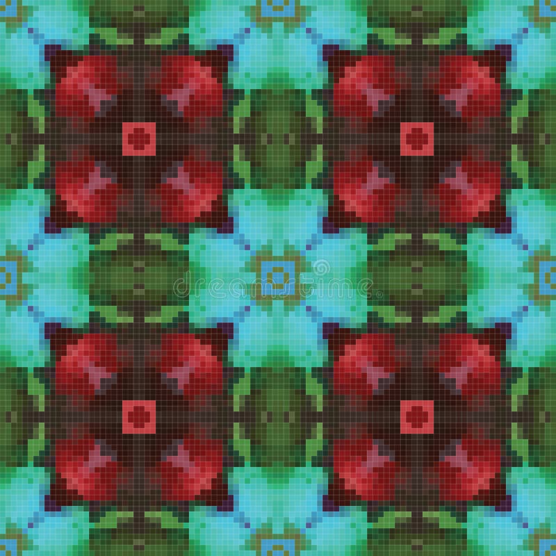 Geometric Mosaic Seamless Pattern Design, Repeat Textile Design ...