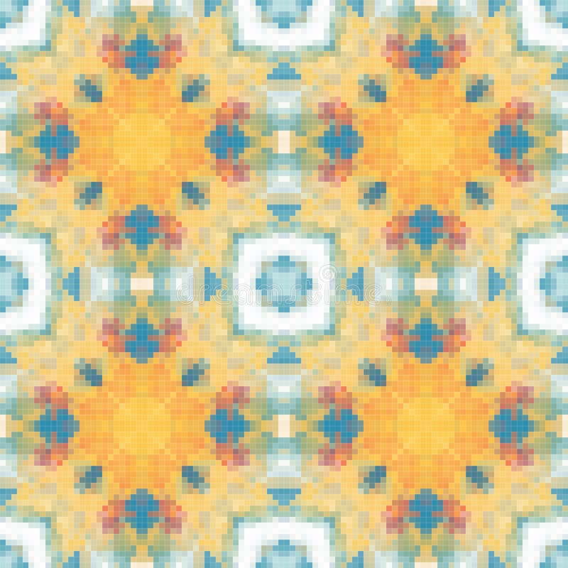 Geometric Mosaic Seamless Pattern Design, Repeat Textile Design ...