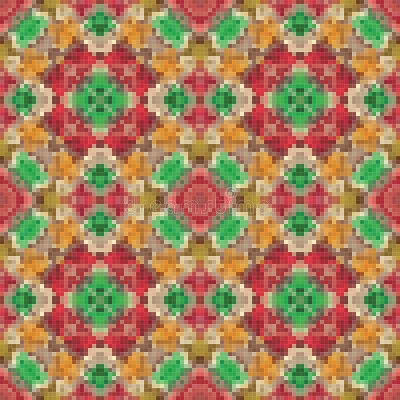 Geometric Mosaic Seamless Pattern Design, Repeat Textile Design ...