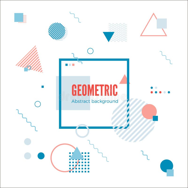 Geometric Motion Design Concept. Simple Geometry Pattern with Frame and ...