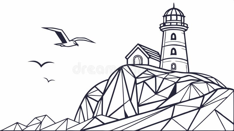 Geometric Mountain Design, Geometric Mountain Range Design for Abstract ...