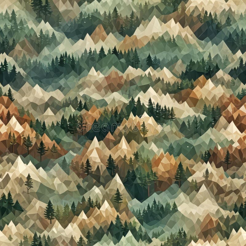 Geometric Mountainscape stock illustration. Illustration of geometric ...