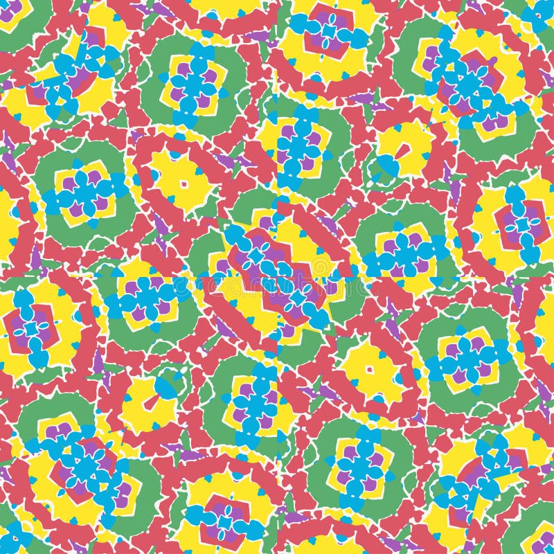 Geometric Multicolored Seamless Pattern Stock Illustration ...