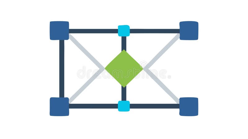 Geometric Network Structure Icon for Connectivity, Vector Design Generative AI Stock Vector ...