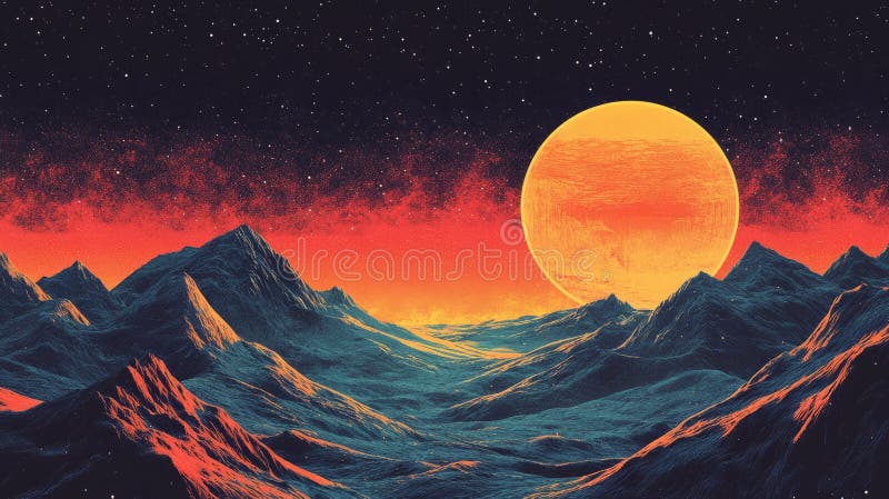 Geometric Object with Riso Print Effect. Graphic Element for Flyer ...