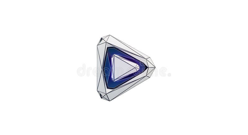 Translucent Triangular Glass Object Stock Illustrations – 80 ...