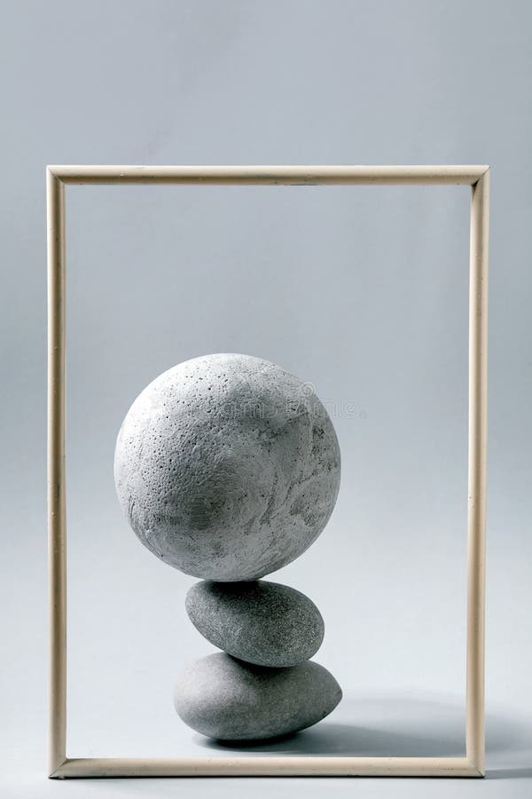 Geometric Objects and Stones Stock Photo - Image of geometric, concept ...