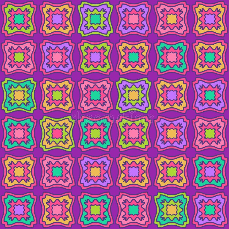 Geometric One Tone Seamless Pattern Stock Vector - Illustration of ...