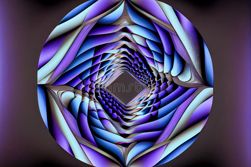 Geometric Optical Illusion, Ai Illustration Stock Illustration ...