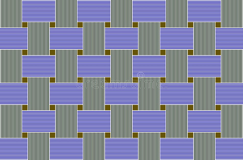 A Geometric Optical Illusion Pattern. Vertical and Horizontal Stripe ...