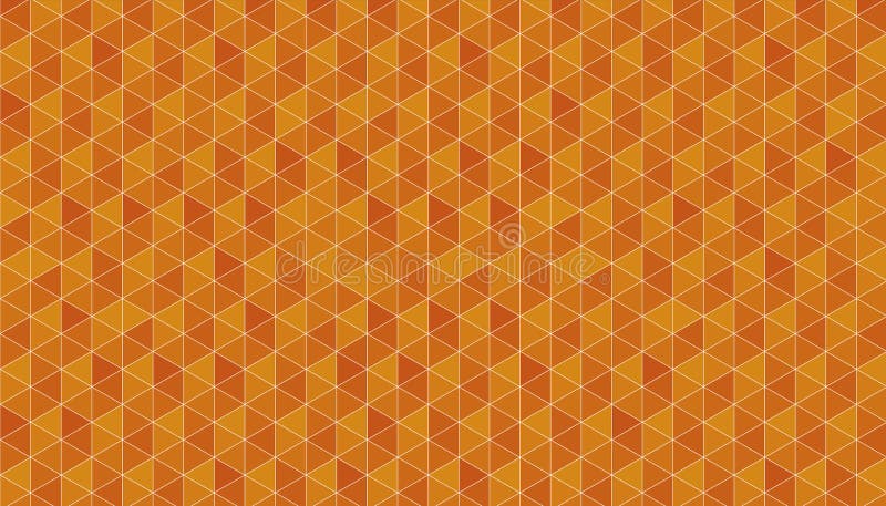 Geometric Orange Background with Polygon Pattern Seamless. Triangular ...