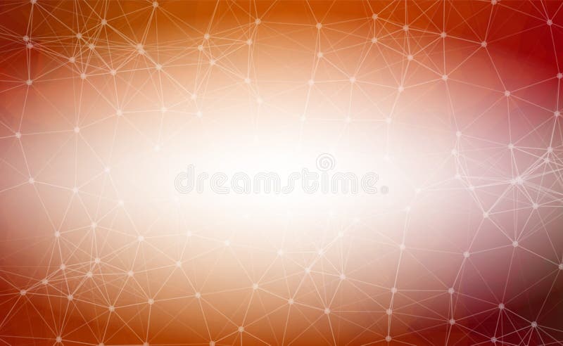 Geometric Orange Polygonal Background Molecule and Communication ...