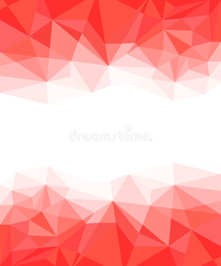 Geometric Red and White Abstract Vector Background for Use in Design ...
