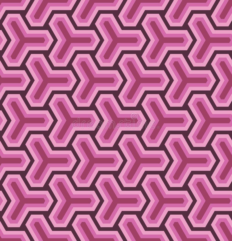 Geometric Ornament Based on a Hexagonal Grid Stock Vector ...