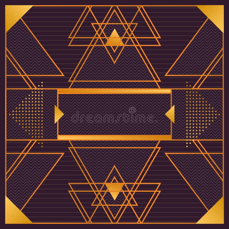 Geometric Outline Cover Design Stock Vector - Illustration of ...