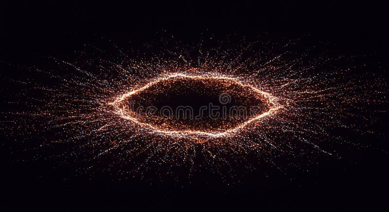 A Geometric, Oval-shaped Pattern is Formed by a Dense Cluster of ...