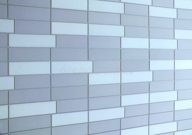 Geometric Pale Blue Metallic Cladding Modern Architectural Facade in ...