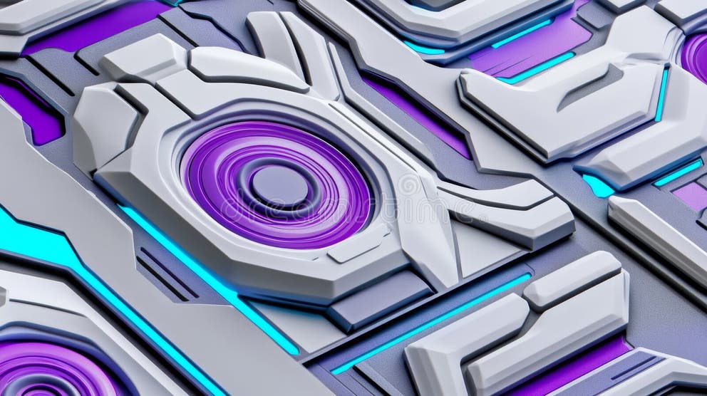 Geometric Pathway with Abstract Design and Colorful Accents on a ...