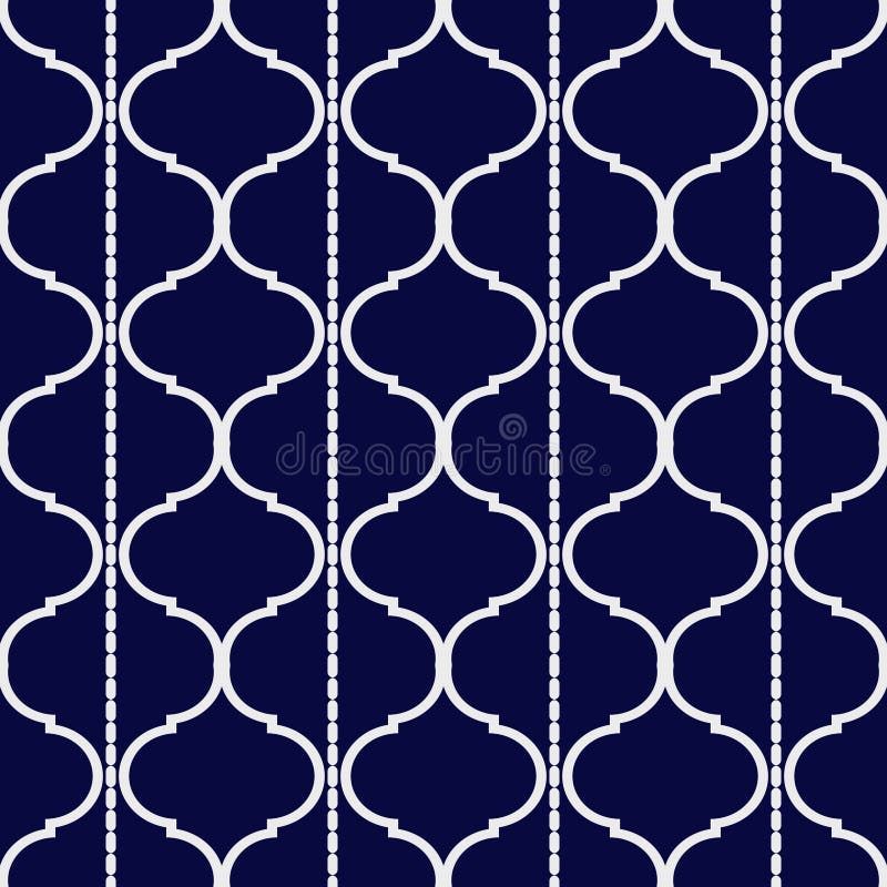 Geometric Pattern Abstract Background Seamless Navy Background Easy To ...