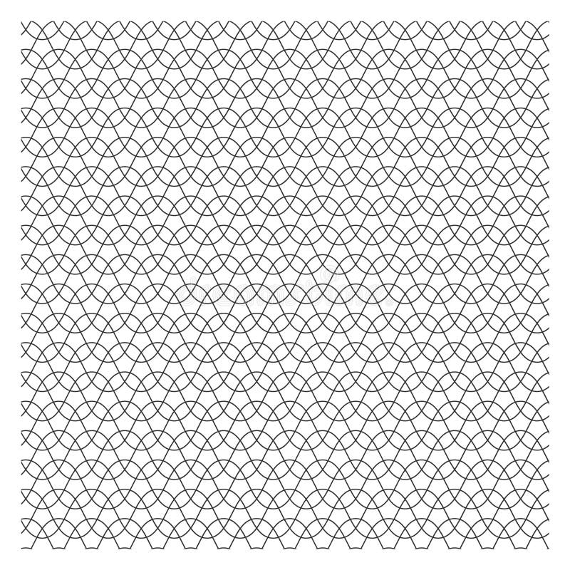 Geometric Pattern. Abstract Smooth Curve Line Grid Stock Image - Image ...