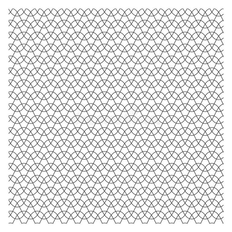 Geometric Pattern. Abstract Smooth Curve Line Grid Stock Image - Image ...