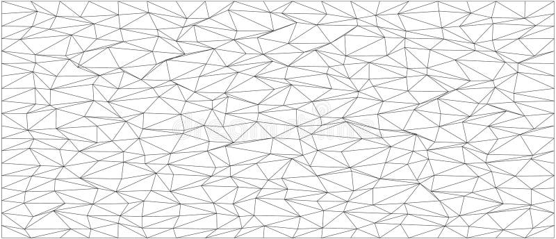 Geometric Pattern Of Abstract Triangles And Lines Creating Chaos And Complexity For Creative