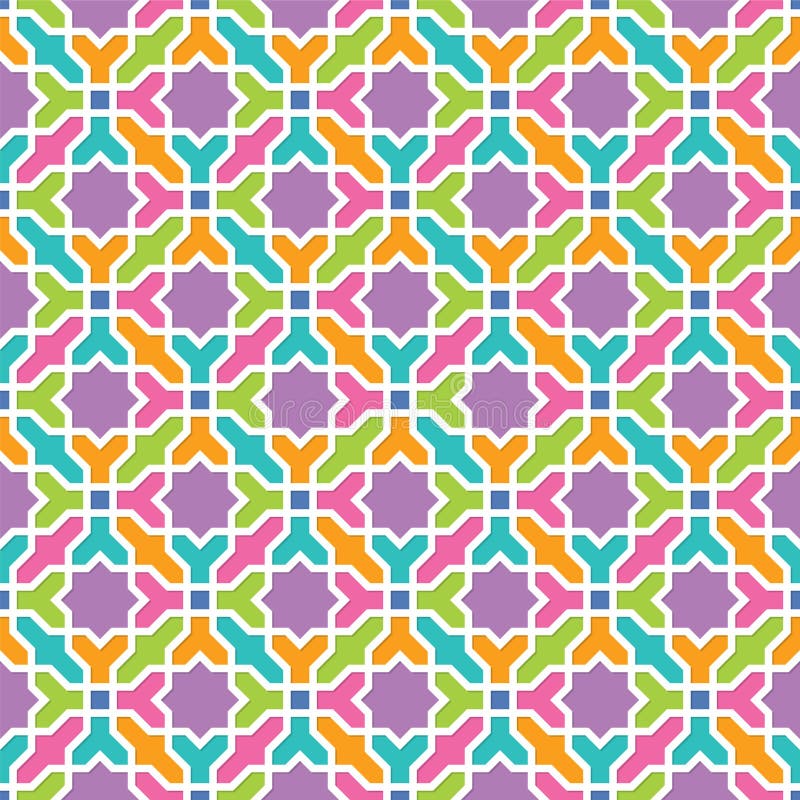 Geometric Pattern in Arabian Style Stock Vector - Illustration of ...