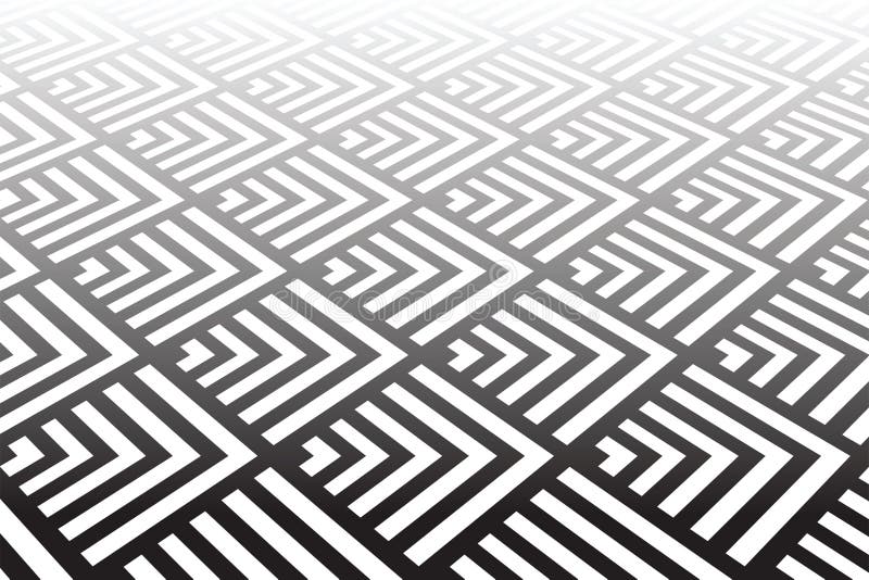 Geometric Pattern. Diminishing Perspective View. Stock Vector ...