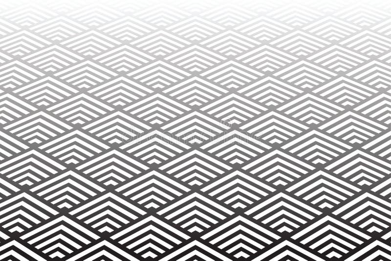Geometric Pattern. Diminishing Perspective View. Stock Vector ...