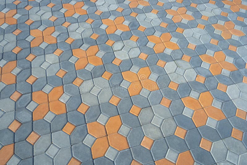 Geometric Pattern Background and Texture of Decorative Orange and Blue ...