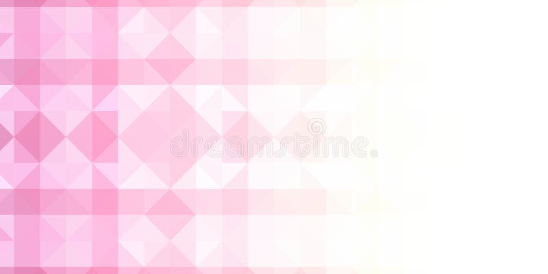 Geometric Pattern Backgrounds. Pink Colour Abstract Tile Background, Triangles Pixel Mosaic ...