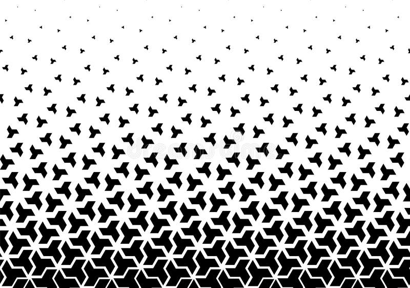 Geometric Pattern of Black Figures on a White Background. Seamless in ...