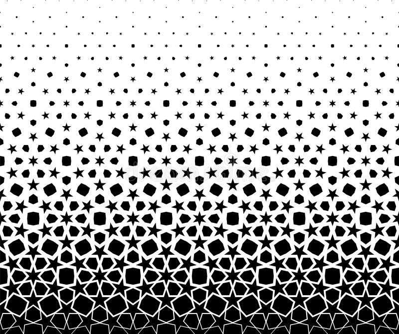 Geometric Pattern of Black Figures on a White Background.Seamless in ...