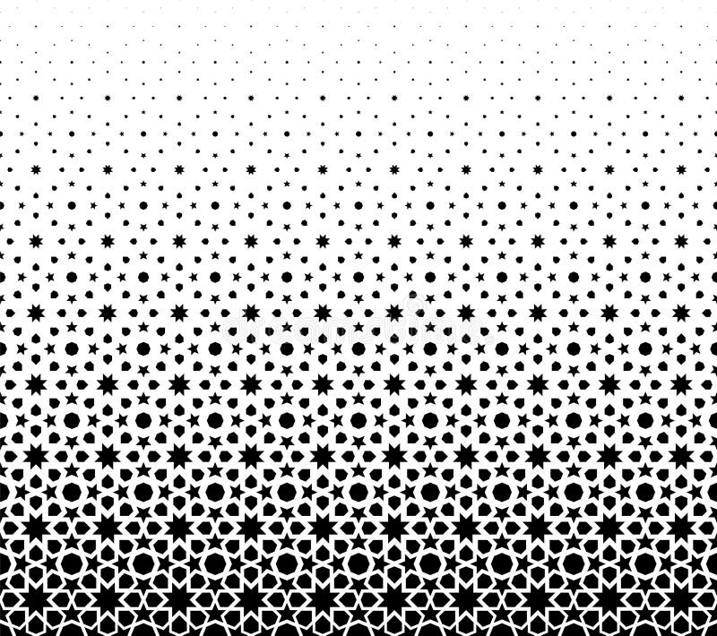Geometric Pattern of Black Figures on a White Background. Seamless in ...