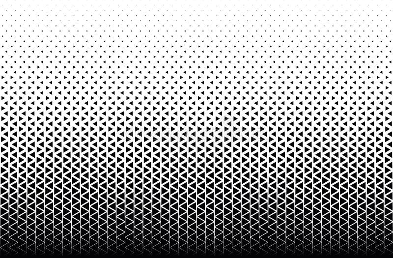 Geometric Pattern of Black Triangles on a White Background.Radial ...