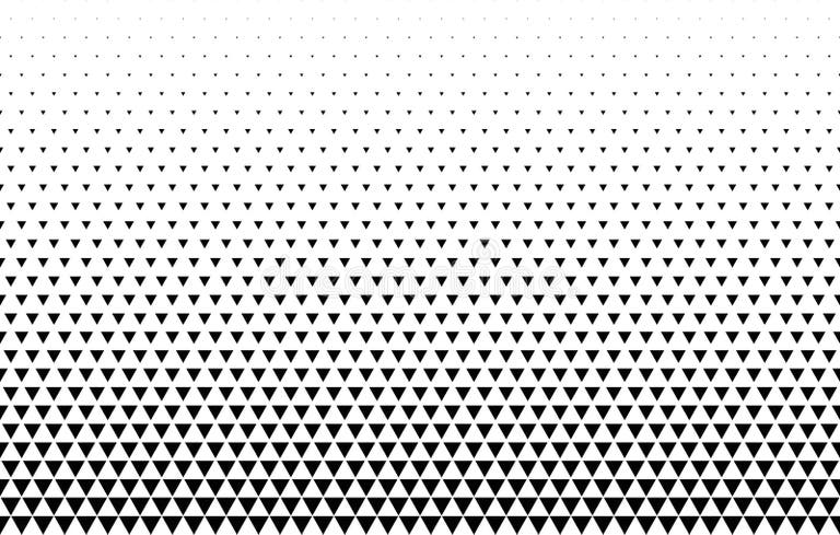 Geometric Pattern of Black Triangles on a White Background.Radial ...