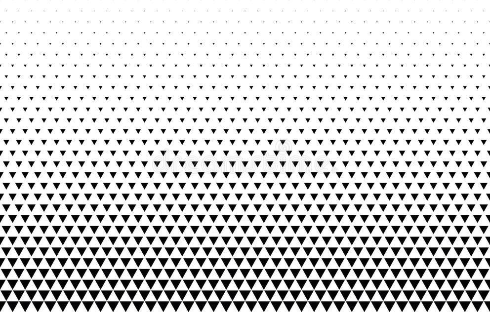 Geometric Pattern of Black Triangles on a White Background.Radial ...