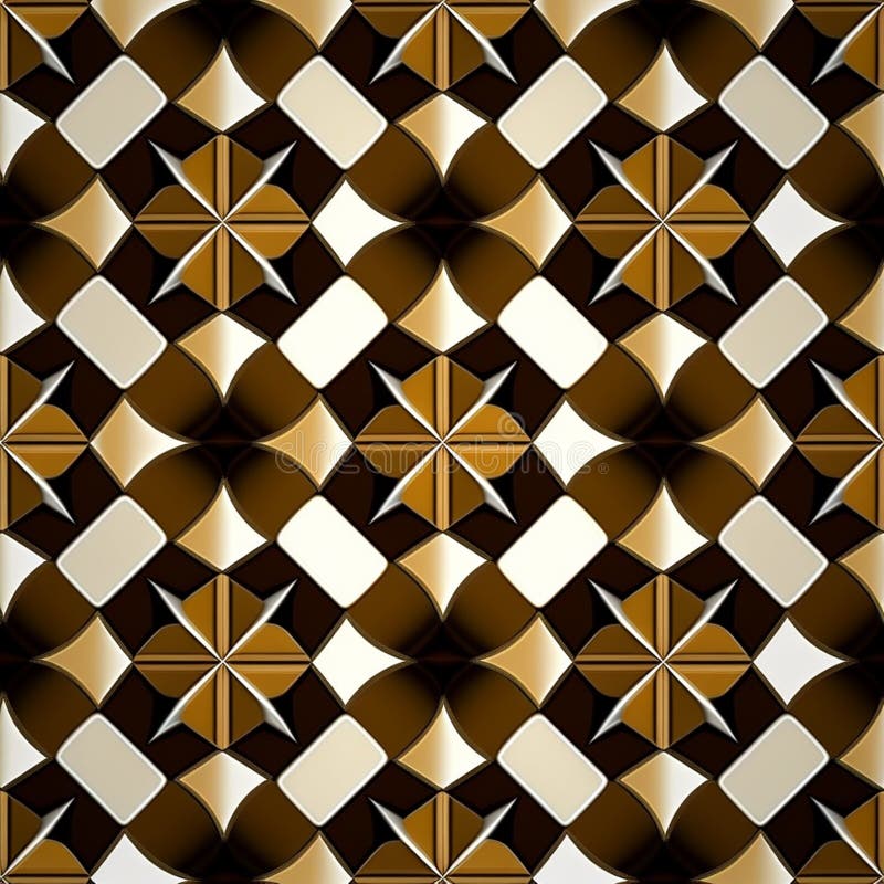 Geometric Pattern with Blacklight,brown and White Colors Stock Image ...