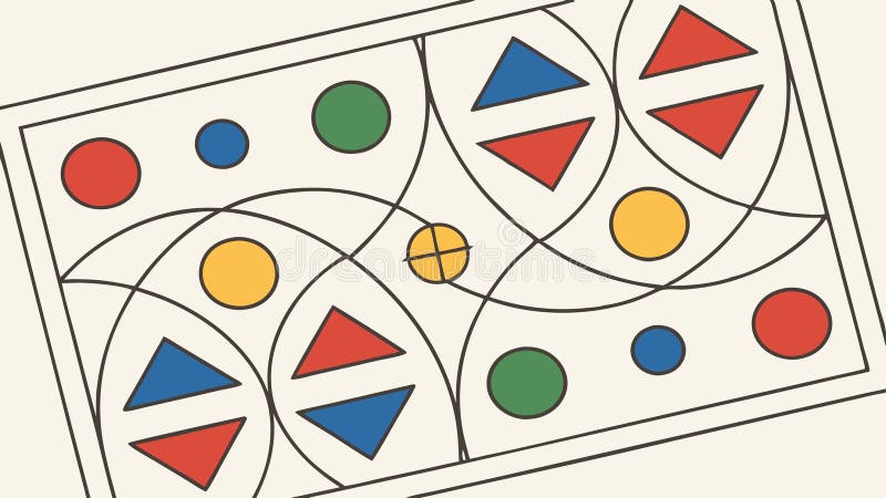 Geometric Pattern Board Game Abstract Design Element, Vector Design ...