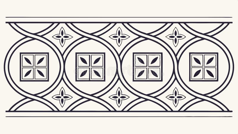 Geometric Pattern Border, Decorative Design for Modern Frames and ...