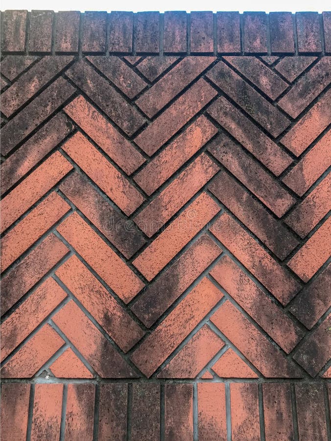Geometric Pattern of a Brick Covering Stock Image - Image of brick ...