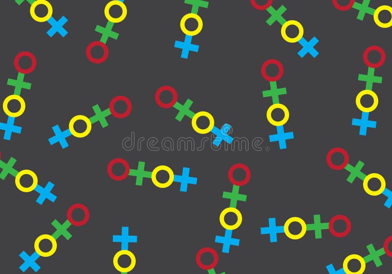 Geometric Pattern Circle and Cross Colorful on Black Background Stock ...